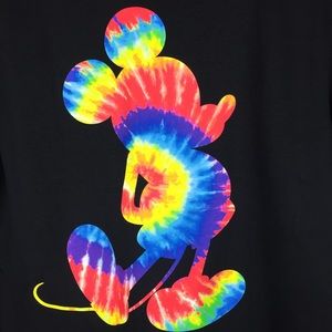 Disney | Tops | Disney Rainbow Tie Dye Mickey Mouse Graphic Tee | Poshmark